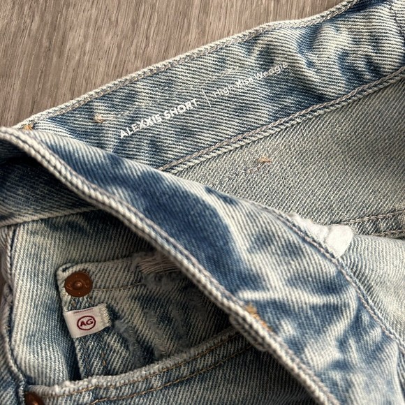 Ag Adriano Goldschmied | Shorts | Ag Adriano Goldschmied Alexxis Aged Denim Jean High Rise ...